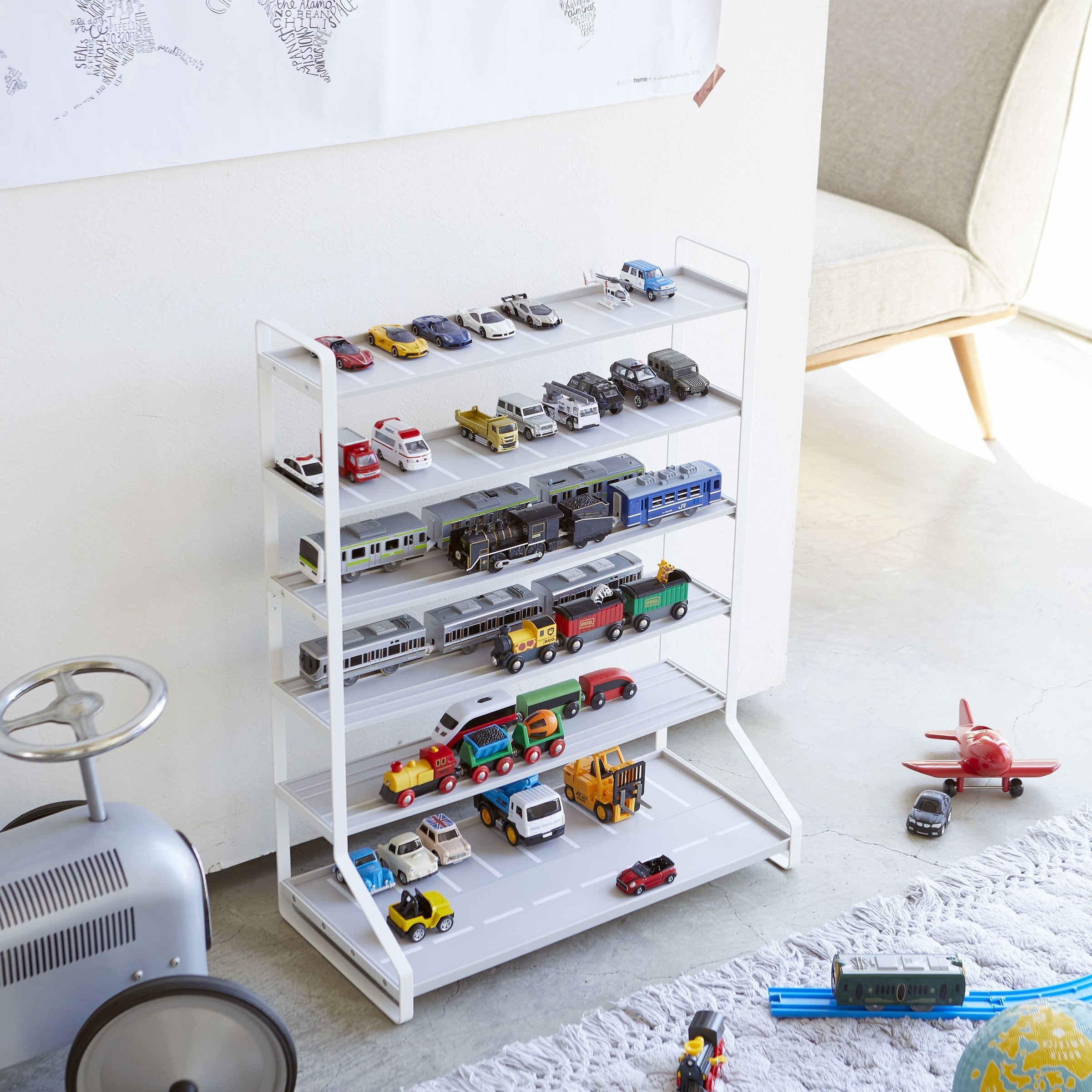 Toy Car and Train Storage Garage – Design Life Kids