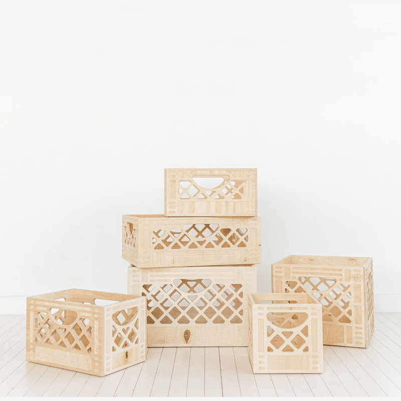Wooden Milk Crate – Design Life Kids