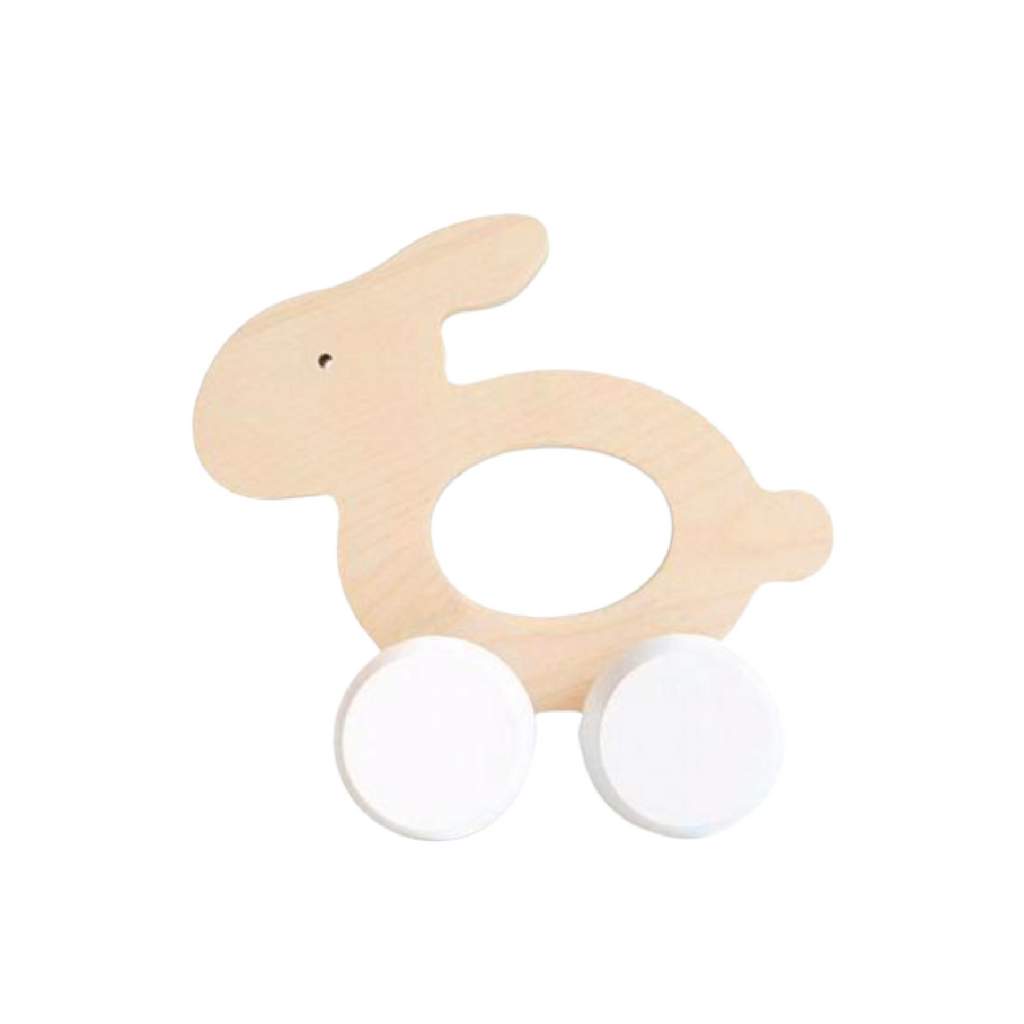 Rolling Wooden Rabbit Toy on Design Life Kids